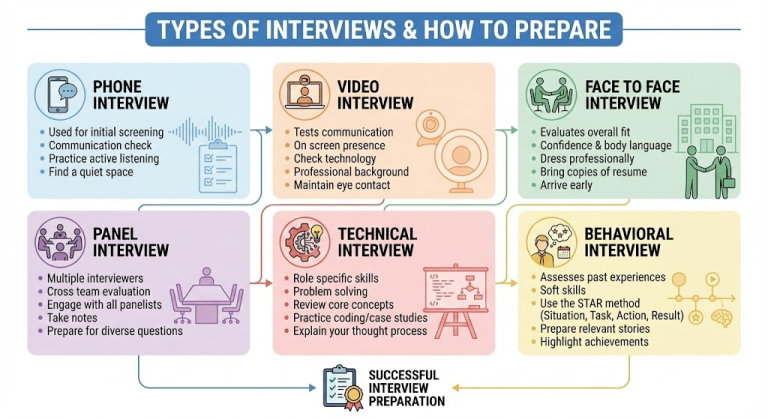 Interview Preparation: Understanding Different Interview Types and How ...